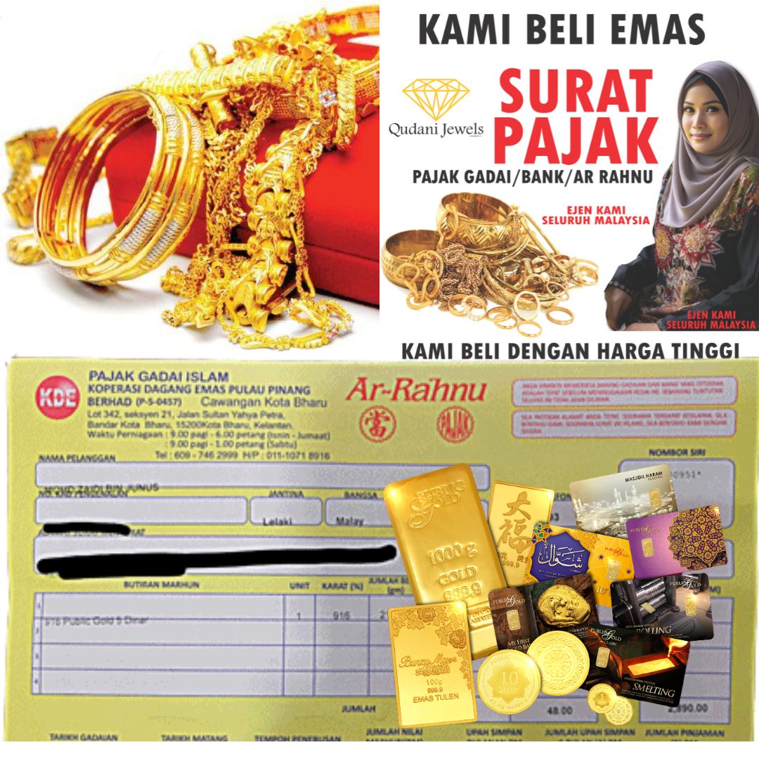 Pembeli Emas Terpakai Emas patah Silver Dan Surat Pajak, Emas Terpakai ...